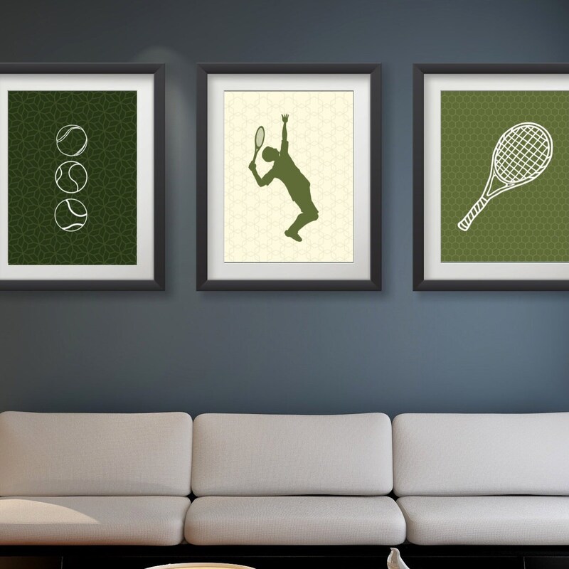 Tennis Print - Etsy