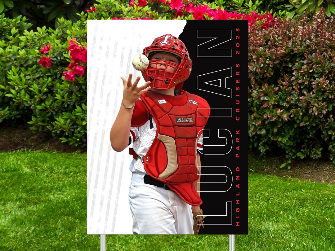Printed Sports Yard Sign | Personalized Team and Individual Banners ...