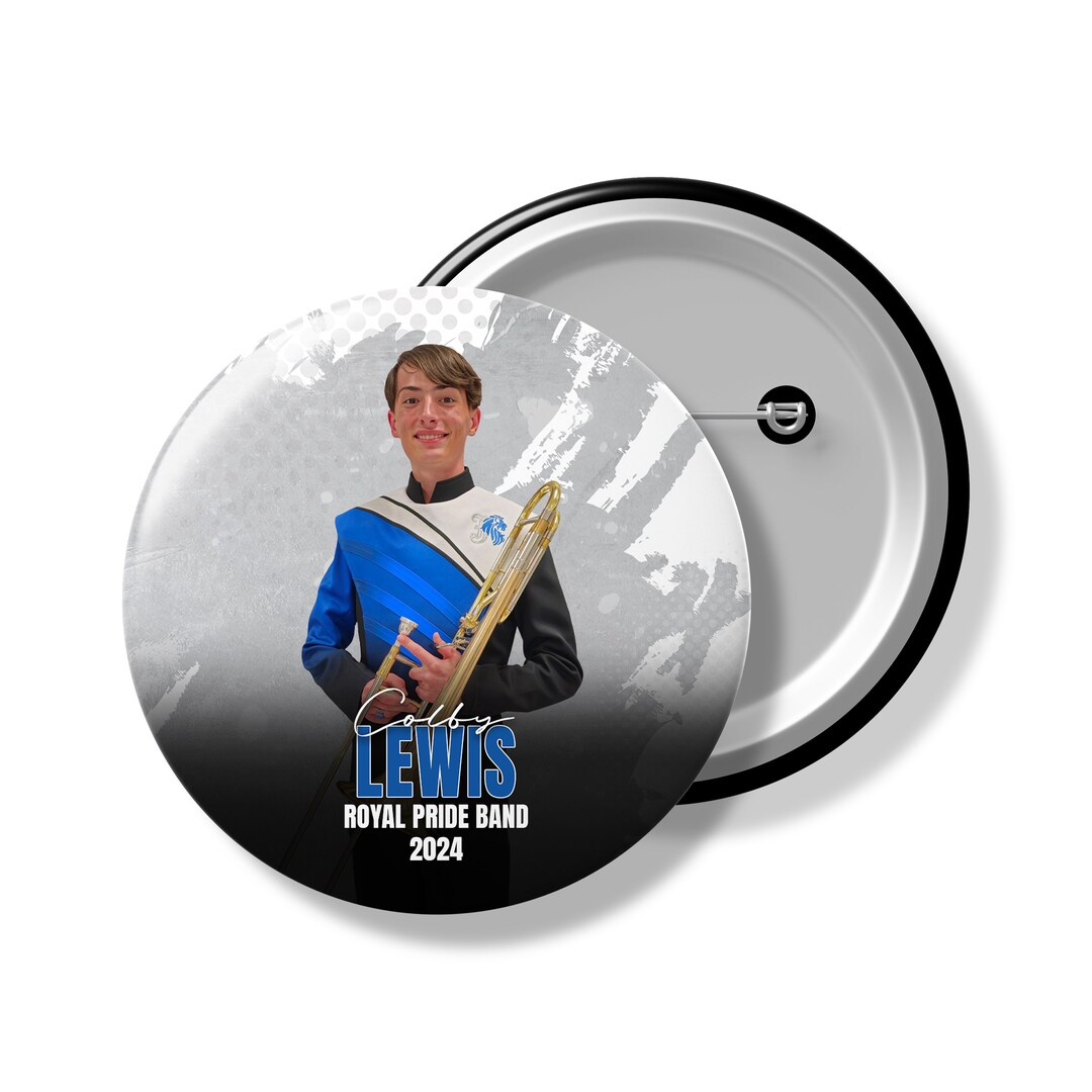 Sports Team Spirit Buttons | Personalized Button | Senior Night | High ...