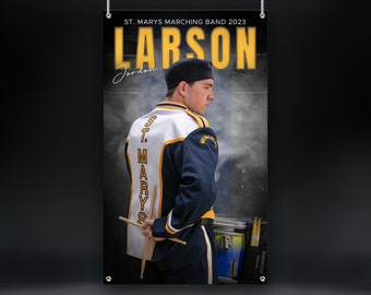 Printed Sports Banner Personalized Team and Individual Banners Senior ...
