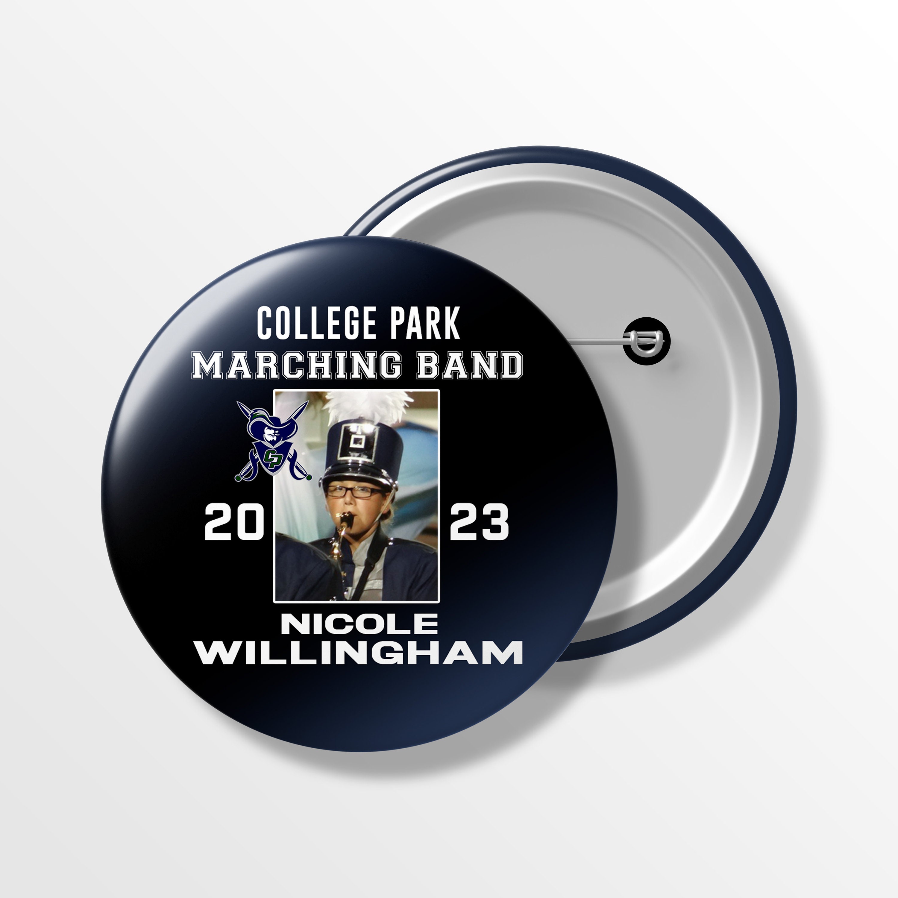 Sports Team Spirit Buttons Personalized Button Senior - Etsy