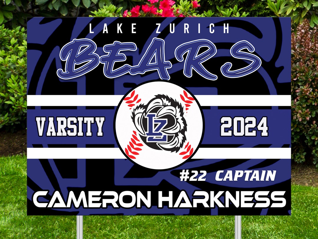 Printed Sports Yard Sign | Personalized Team and Individual Banners ...