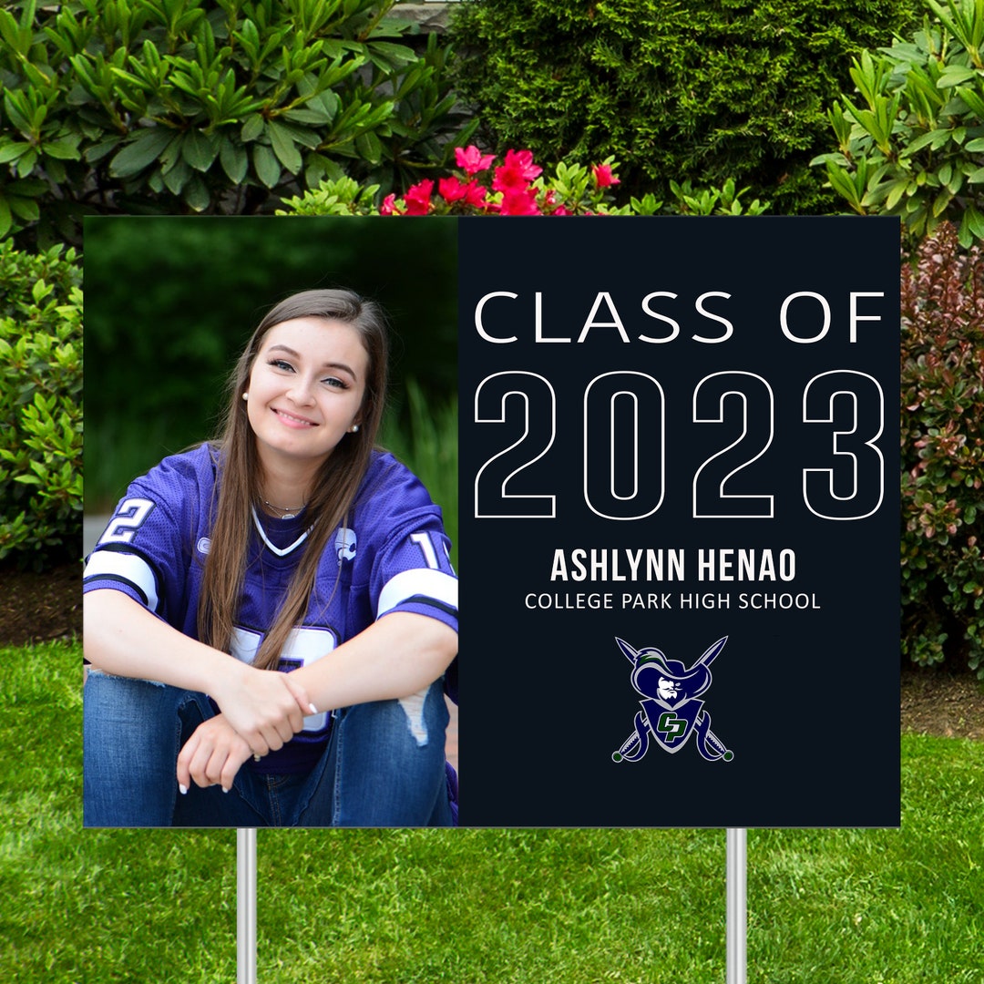 Graduation Yard Sign - Modern Class of - Graduation - Etsy