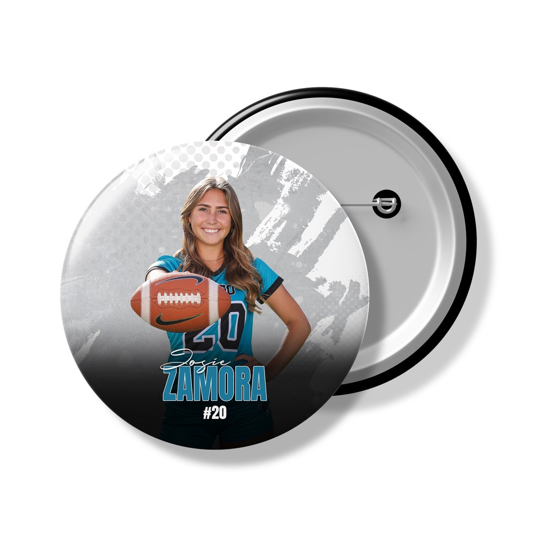 Sports Team Spirit Buttons | Personalized Button | Senior Night | High ...