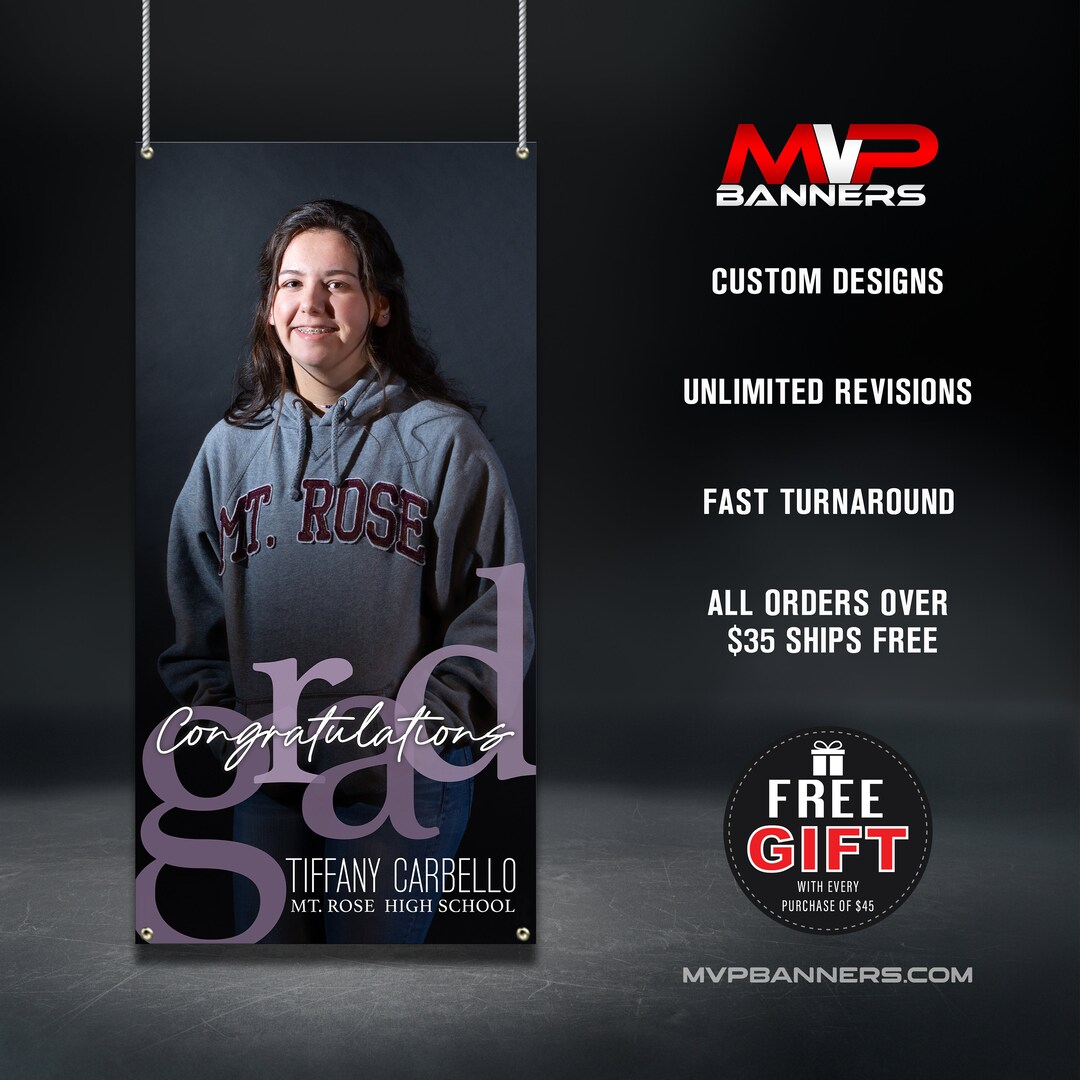 Graduation Banner Bubble Grad - Etsy