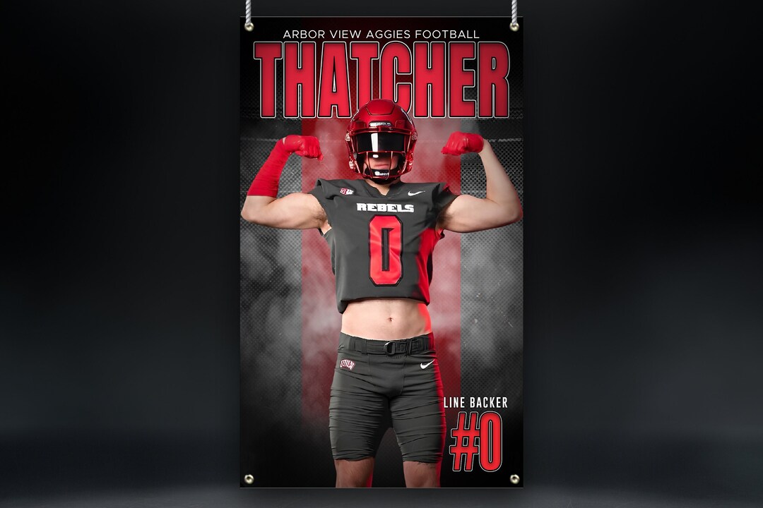 Printed Sports Banner Personalized Team and Individual Banners Senior ...
