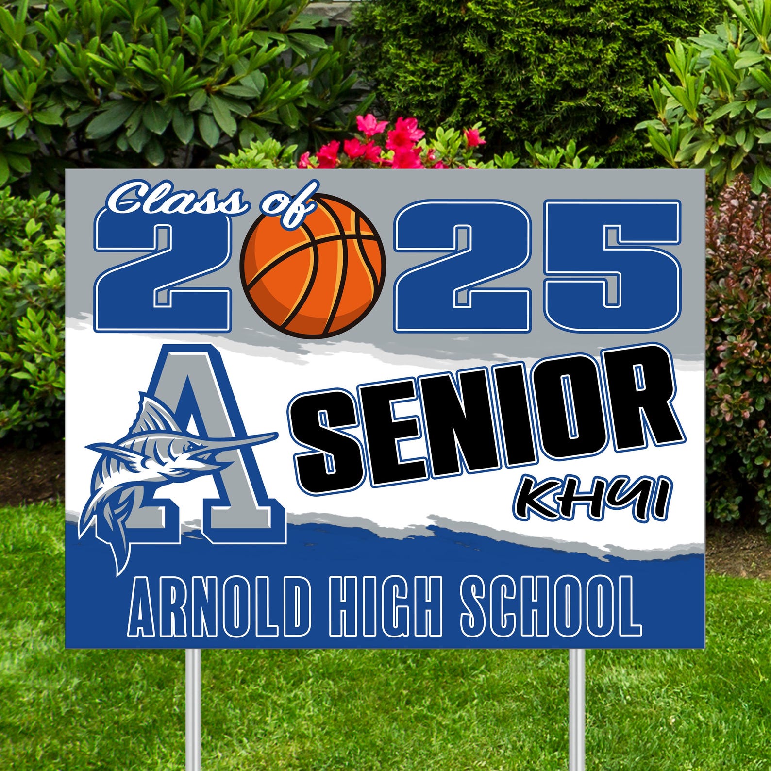 Printed Sports Yard Sign | Personalized Team and Individual Banners ...