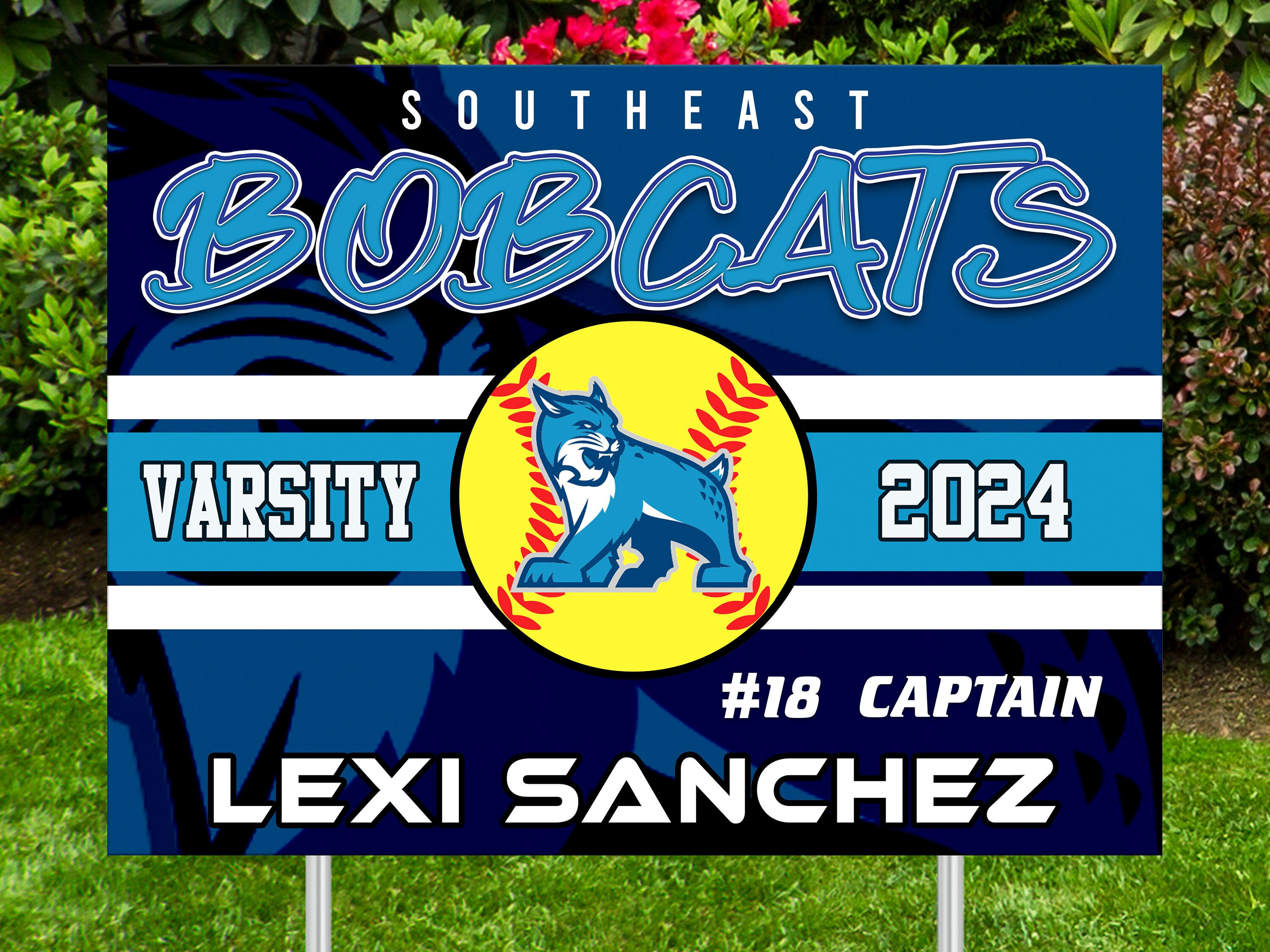 Printed Sports Yard Sign | Personalized Team and Individual Banners ...