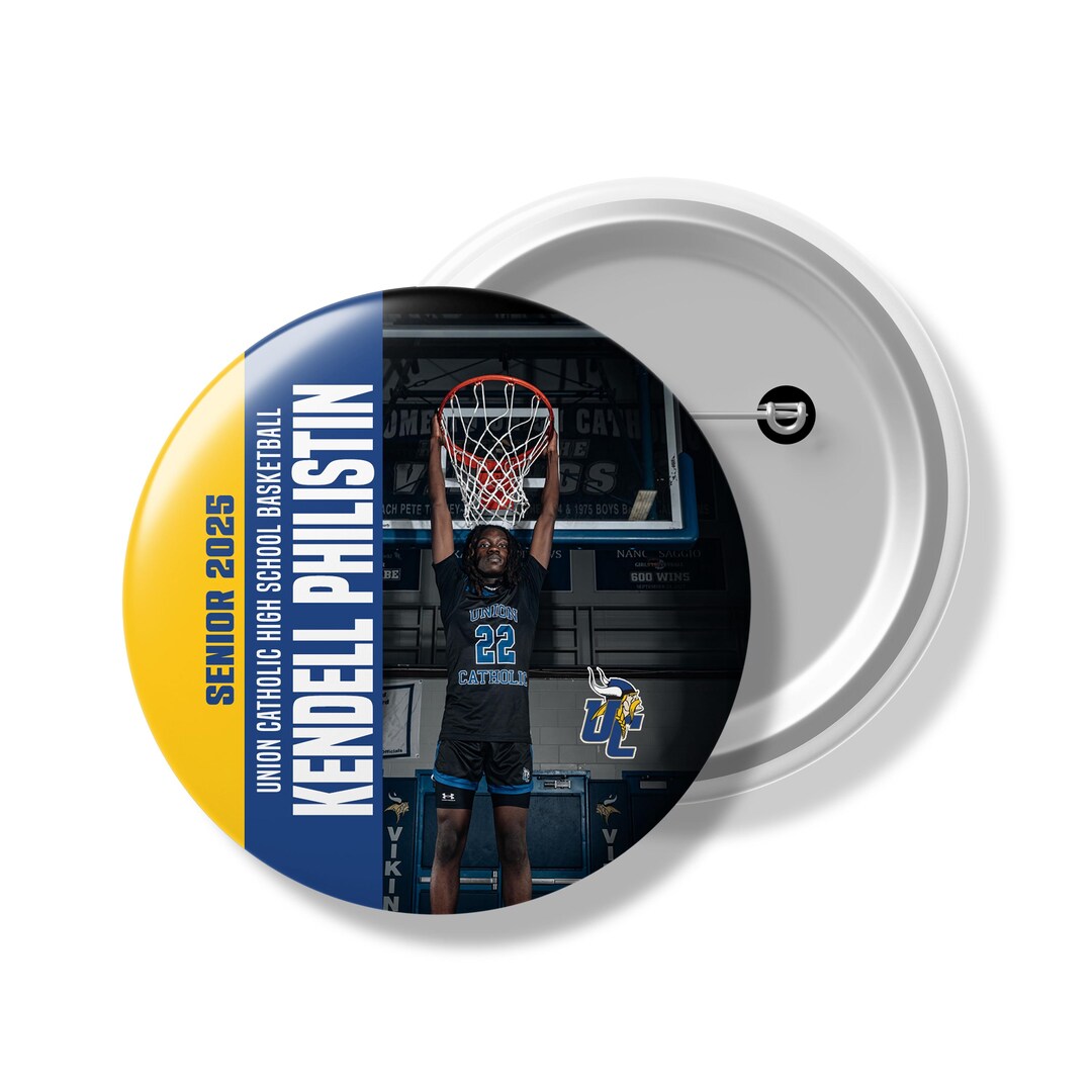 Sports Team Spirit Buttons | Personalized Button | Senior Night | High ...