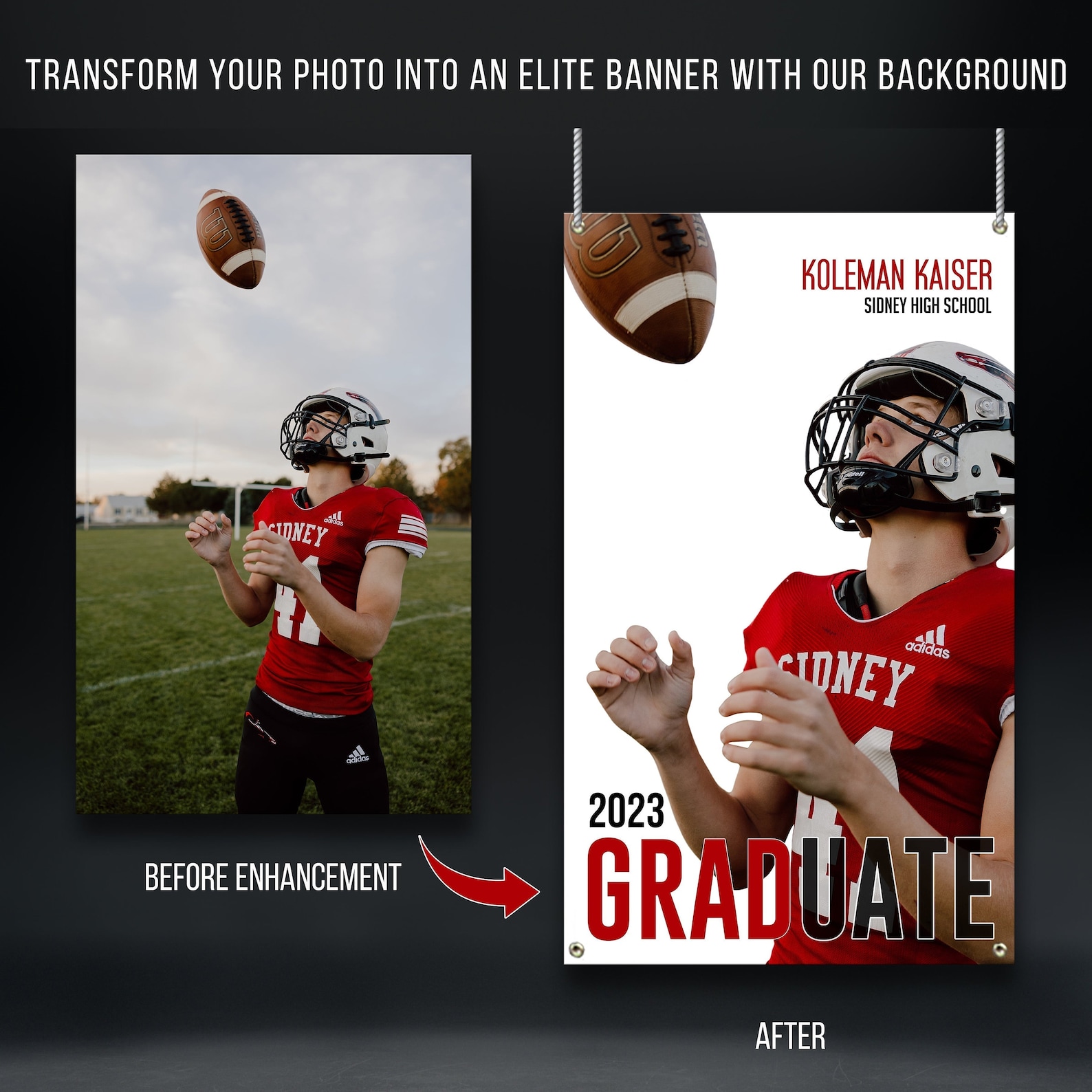 Printed Sports Yard Sign | Personalized Team and Individual Banners ...