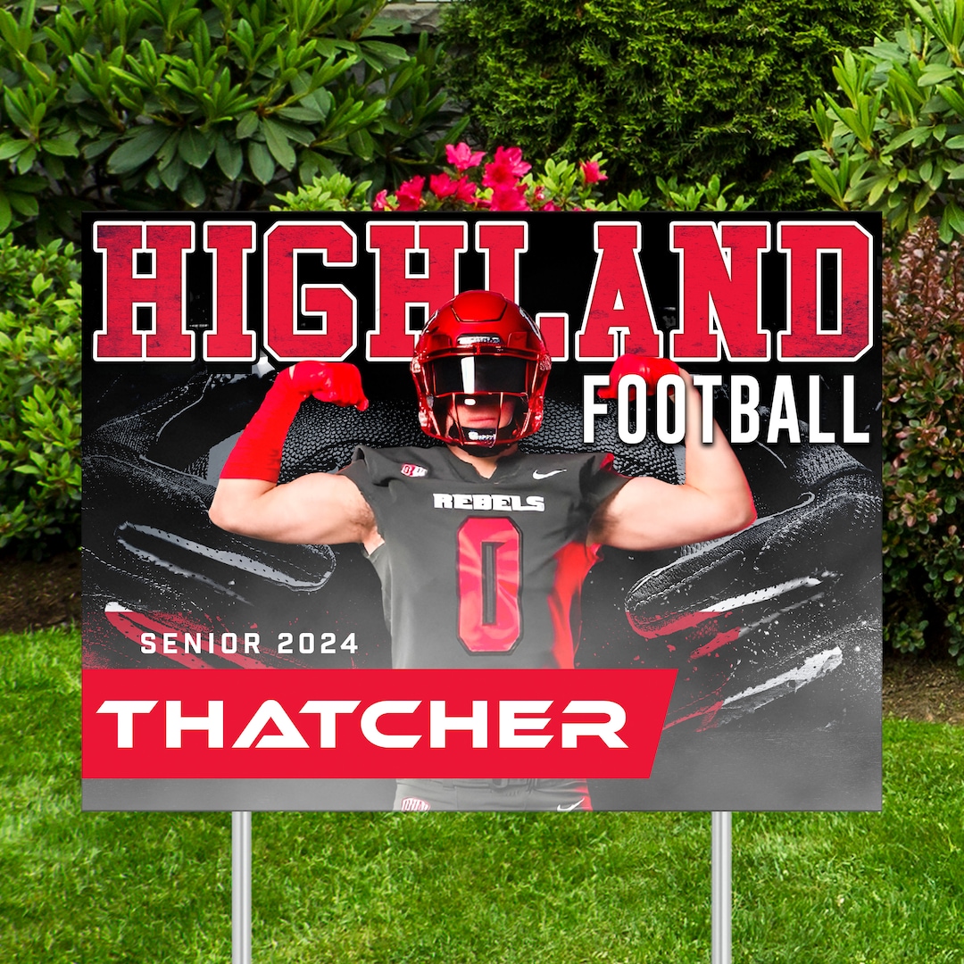Printed Sports Yard Sign | Personalized Team and Individual Banners ...