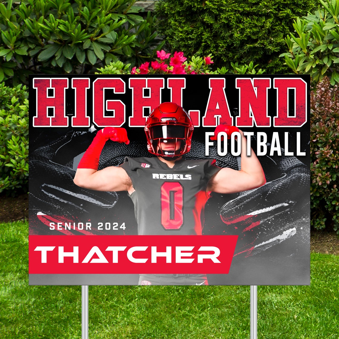 Printed Sports Yard Sign | Personalized Team and Individual Banners ...