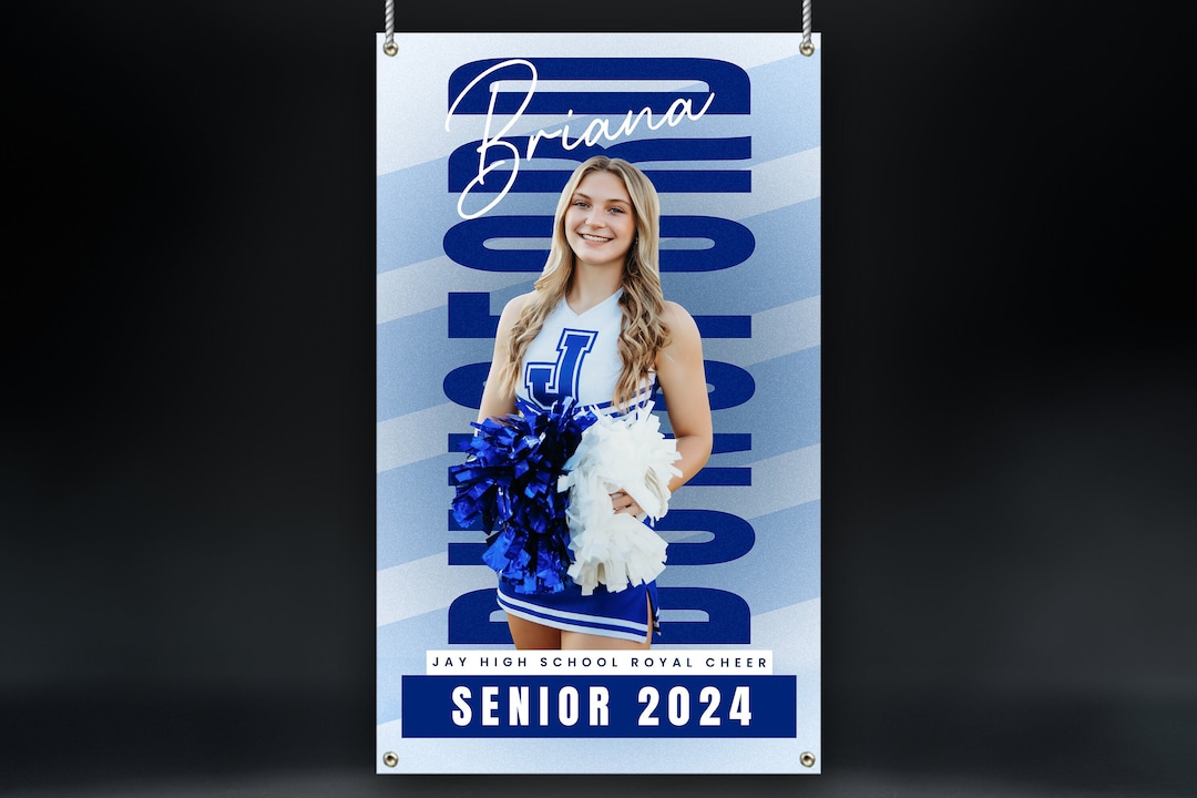 Printed Sports Banner Personalized Team and Individual Banners Senior ...