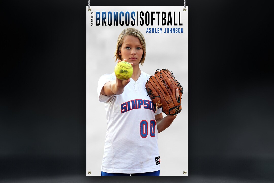 Printed Sports Banner Personalized Team and Individual Banners Senior ...