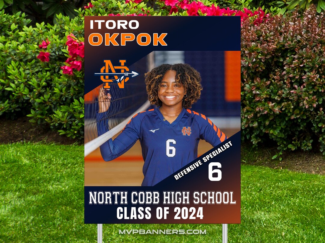 Printed Sports Yard Sign | Personalized Team and Individual Banners ...