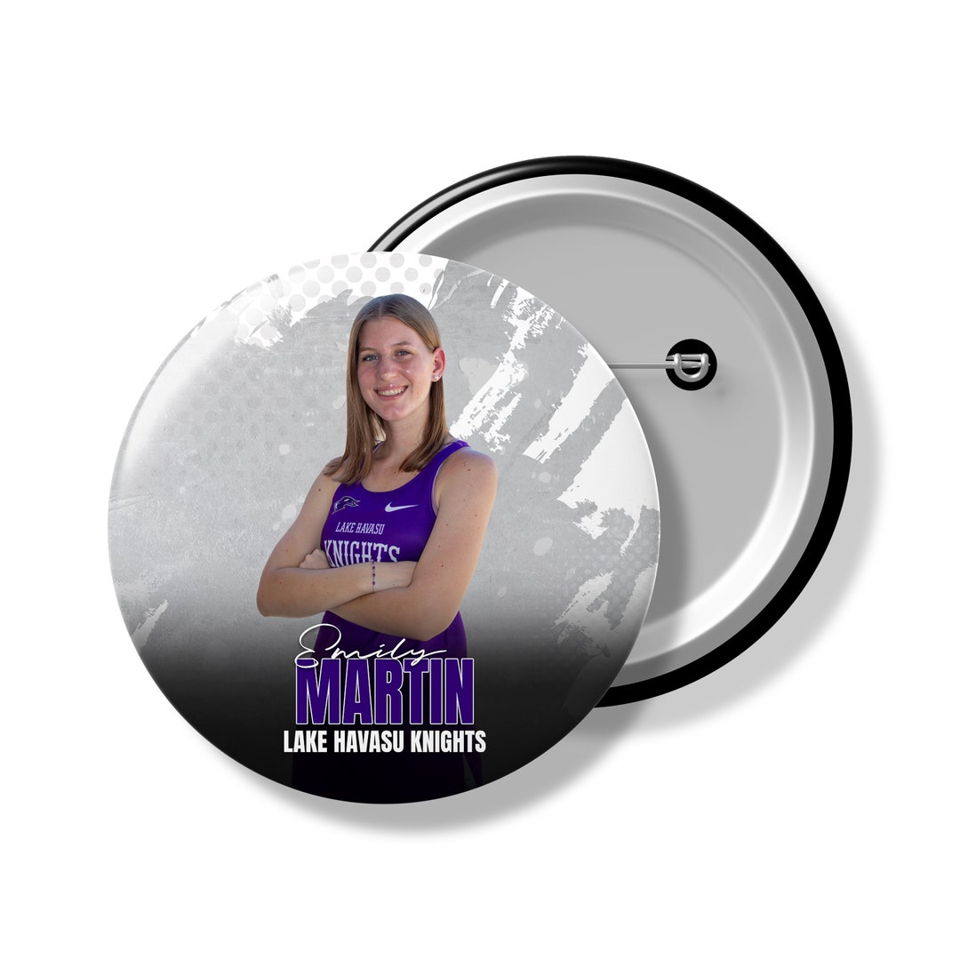 Sports Team Spirit Buttons | Personalized Button | Senior Night | High ...