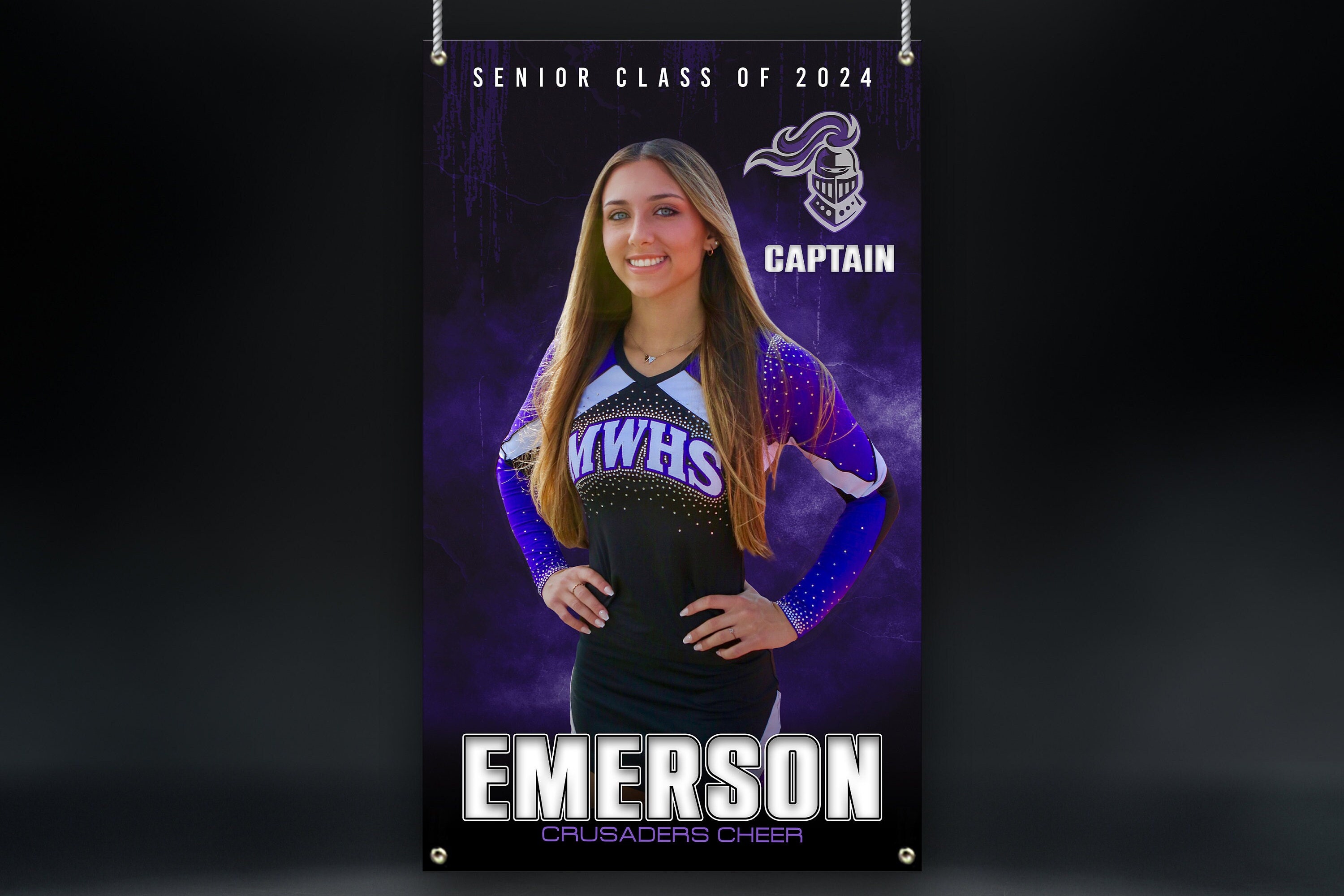Printed Sports Banner Personalized Team and Individual Banners Senior ...