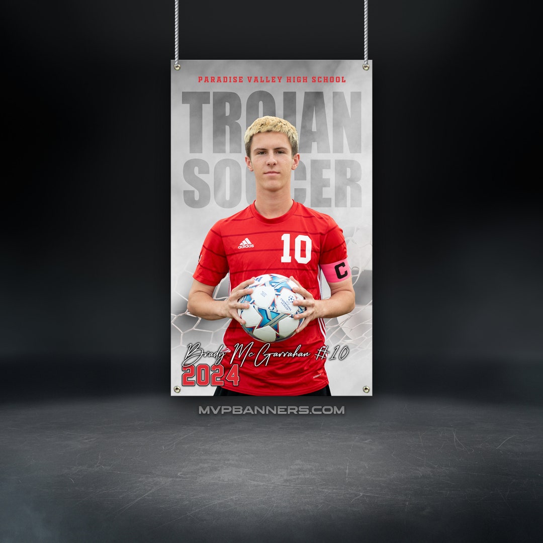 Printed Sports Banner Personalized Team and Individual Banners Senior ...