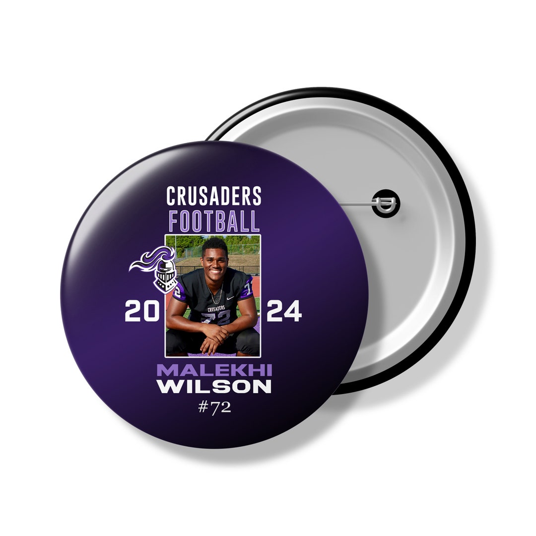 Sports Team Spirit Buttons | Personalized Button | Senior Night | High ...
