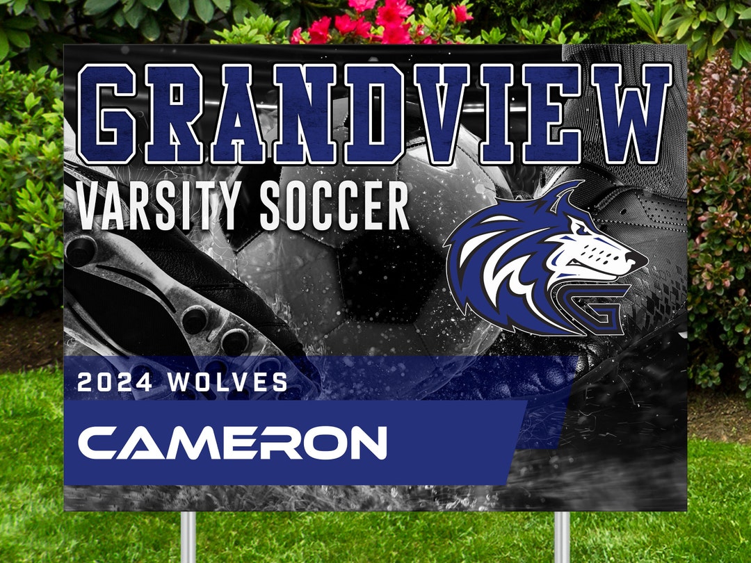 Printed Sports Yard Sign | Personalized Team and Individual Banners ...