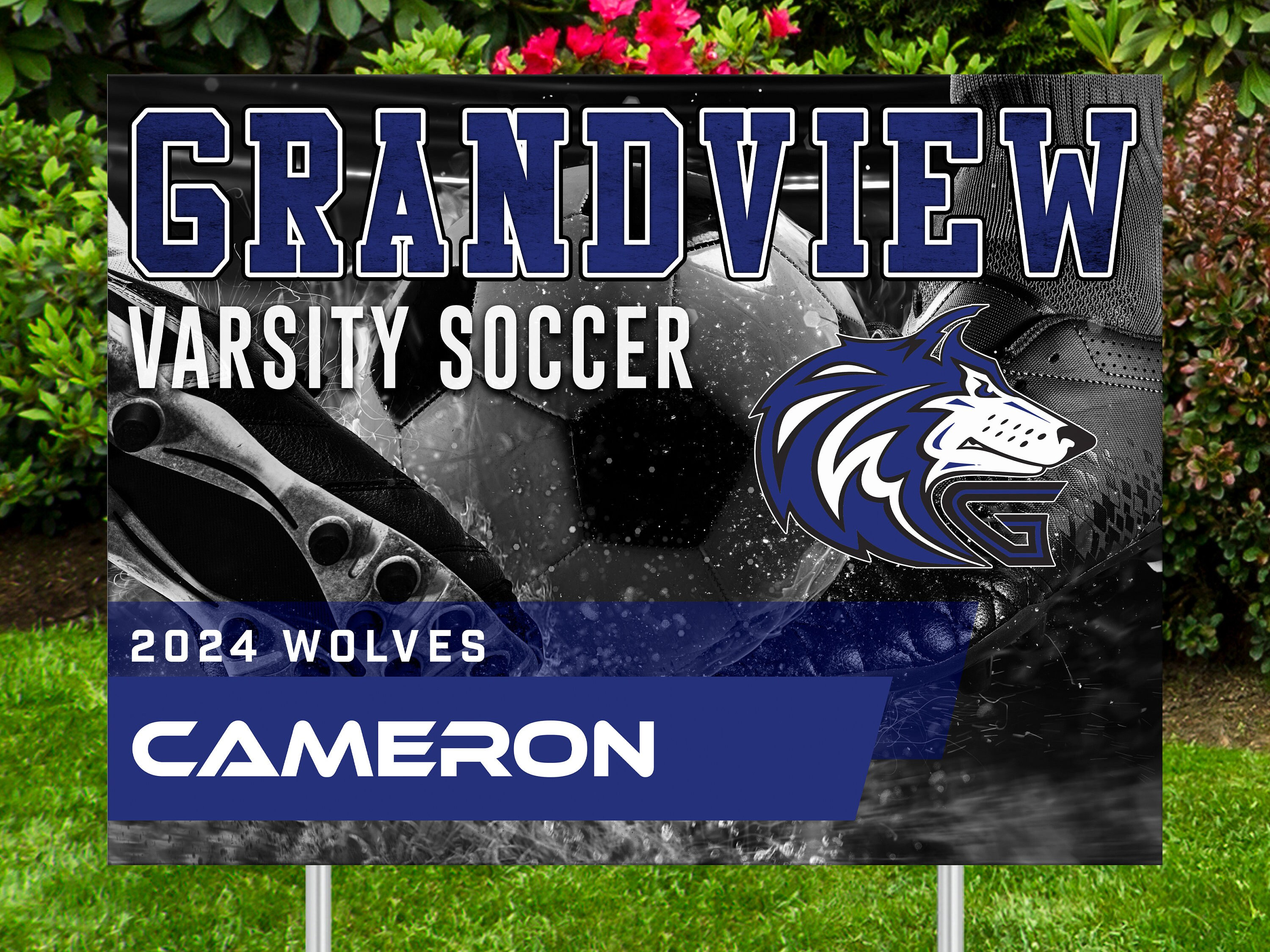 Printed Sports Yard Sign | Personalized Team and Individual Banners ...