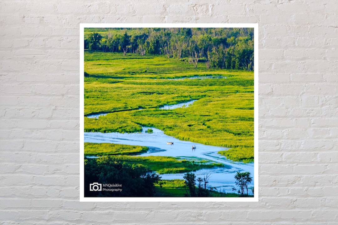 Wall Hanging of River Valley Fishing Landscape Photos on - Etsy