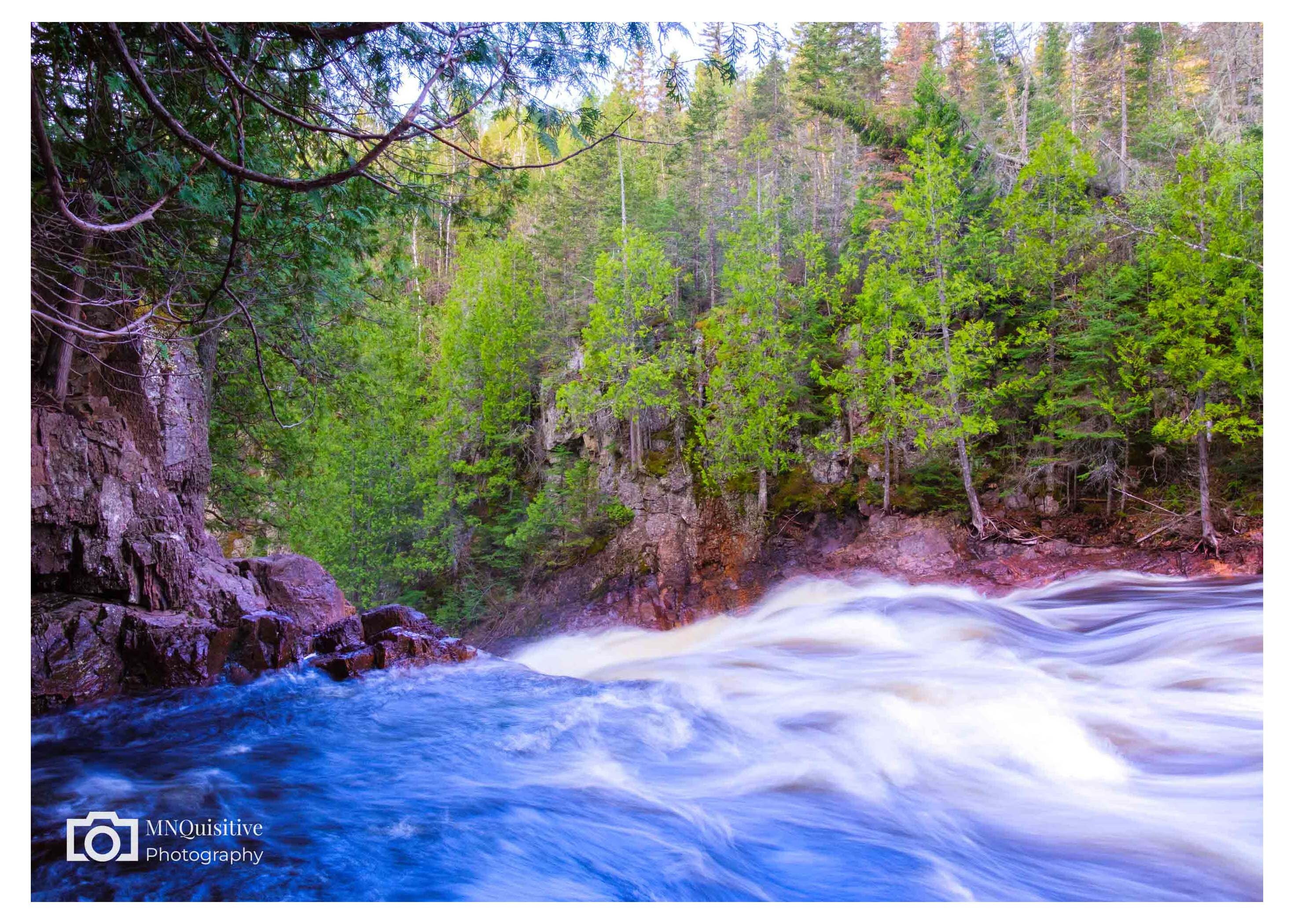Wall Hanging of Raging River, Brule River Near Lake Superior, Landscape ...