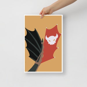 How to Train Your Dragon Poster Minimalist Toothless Tail - Etsy