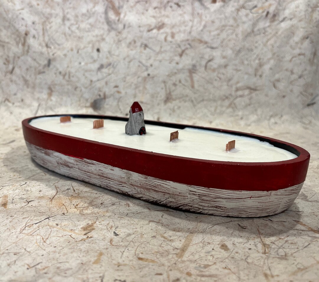 Viking Funeral Boat Candle Tabletop Pyre - Etsy