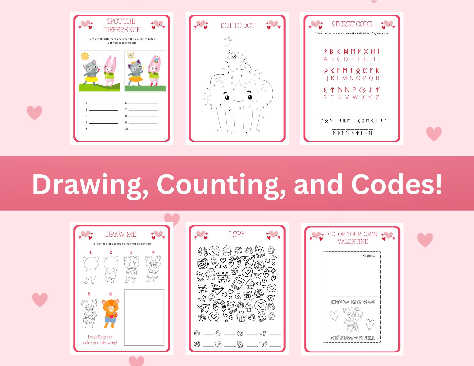 Valentine's Day Activity Printable, Valentines Kids Activities ...