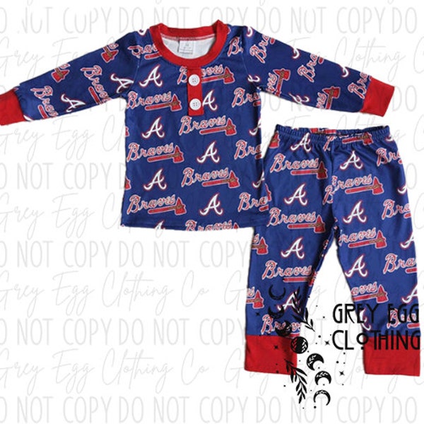 Baseball Youth Pajamas Etsy