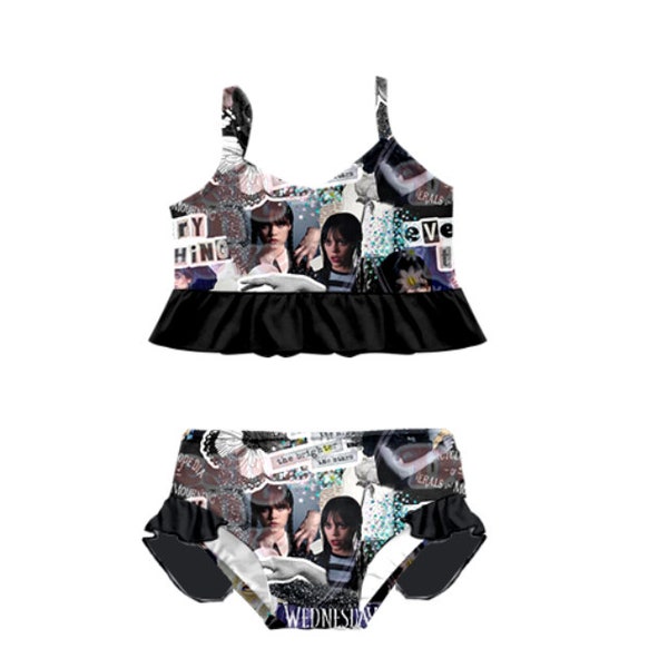 Wednesday Addams Toddler Swimsuit - Etsy
