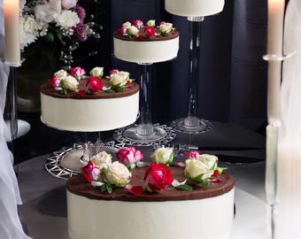 8 Tier Wedding Cake Stand Set - Heavy Duty Round Wedding Cake and ...