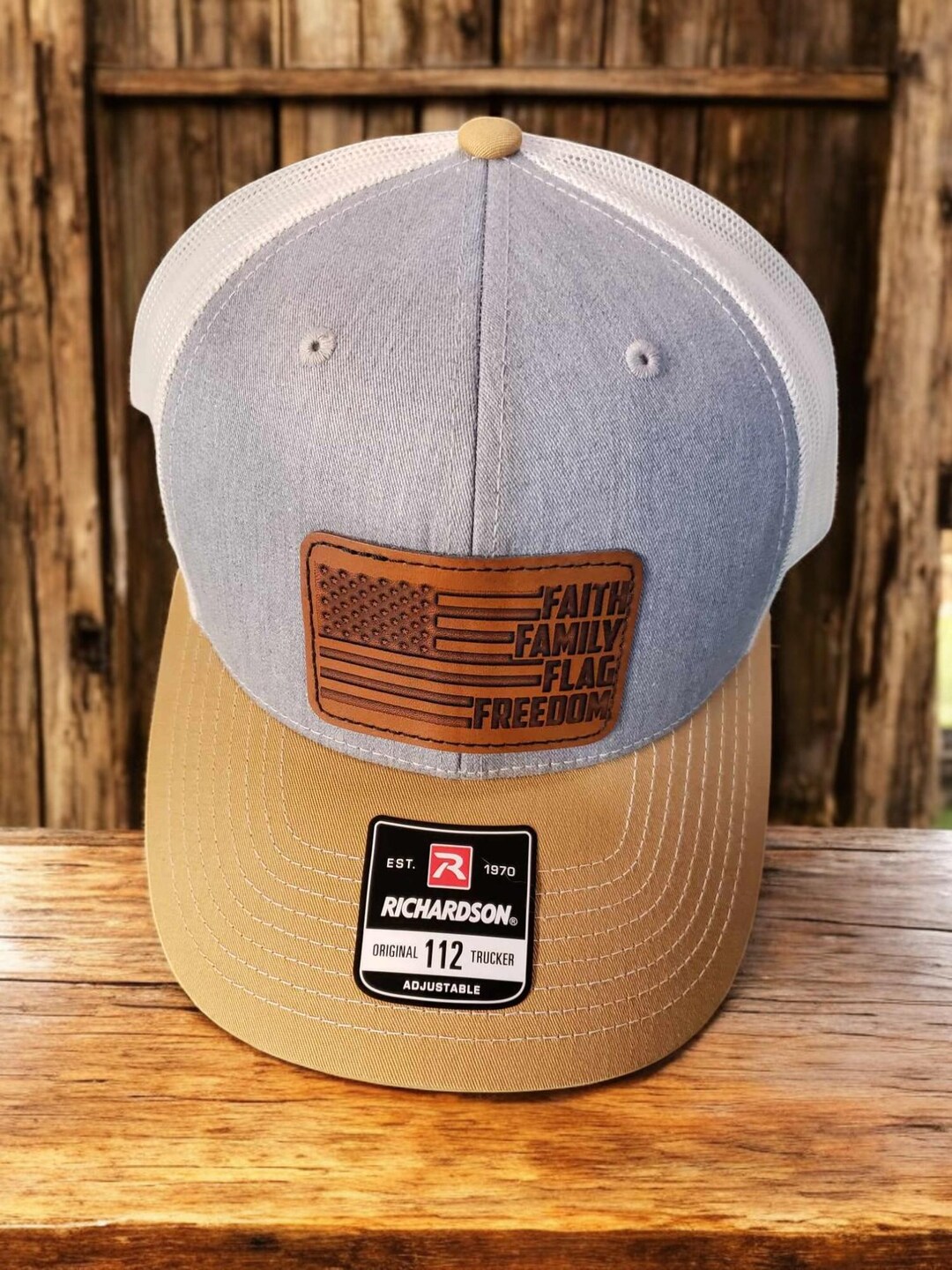 Faith Family Freedom Trucker Hat - Richardson 112 Snapback Mesh Cap ...