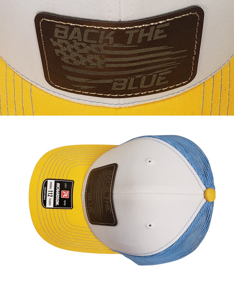 Richardson Back the Blue Trucker Hat - Etsy