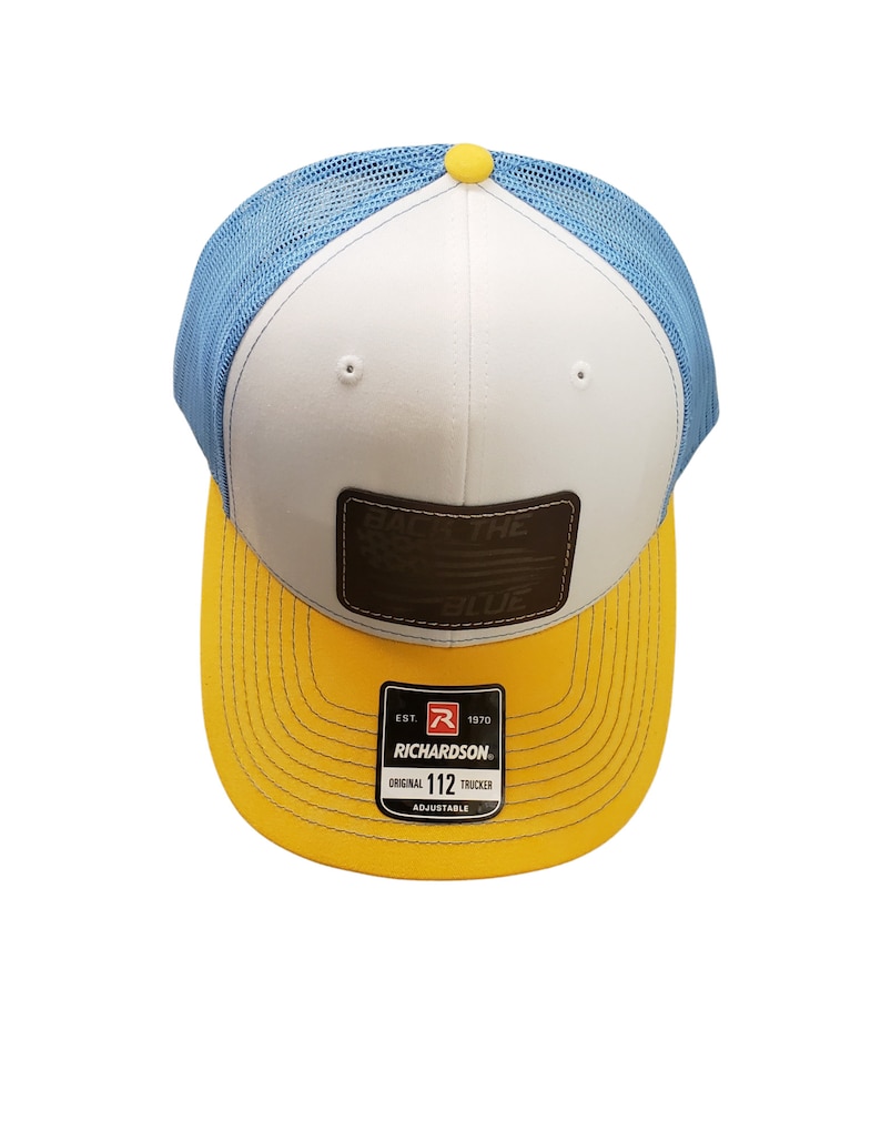 Richardson Back the Blue Trucker Hat - Etsy