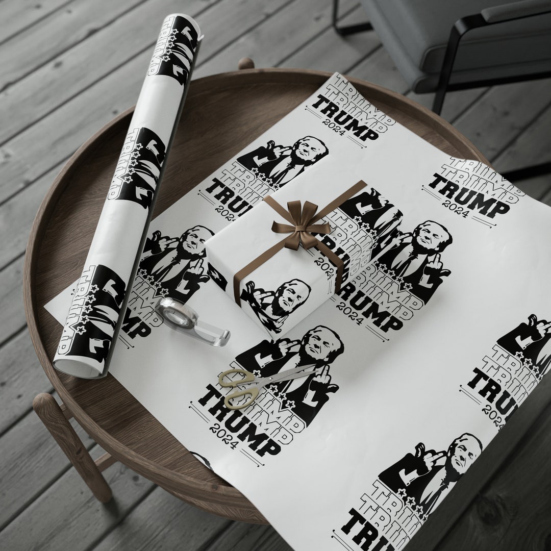 Trump 2024 Middle Finger Gift Wrapping Papers - Etsy