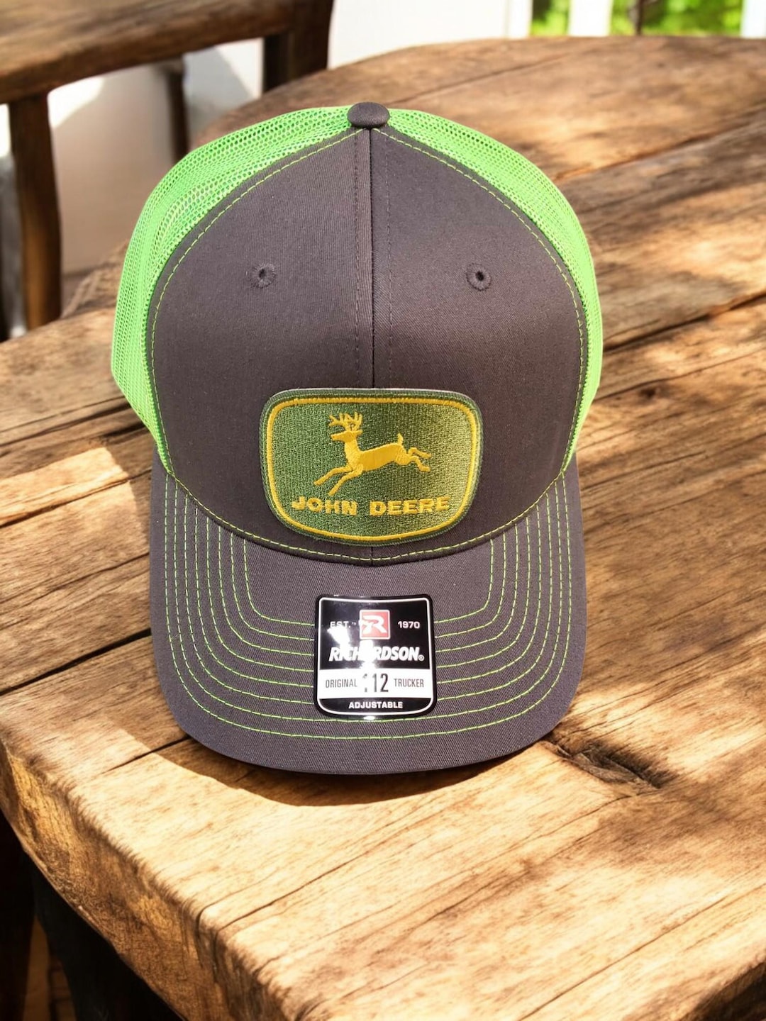 John Deere Snapback Hat | Richardson Mesh Trucker Cap | Classic Farm ...
