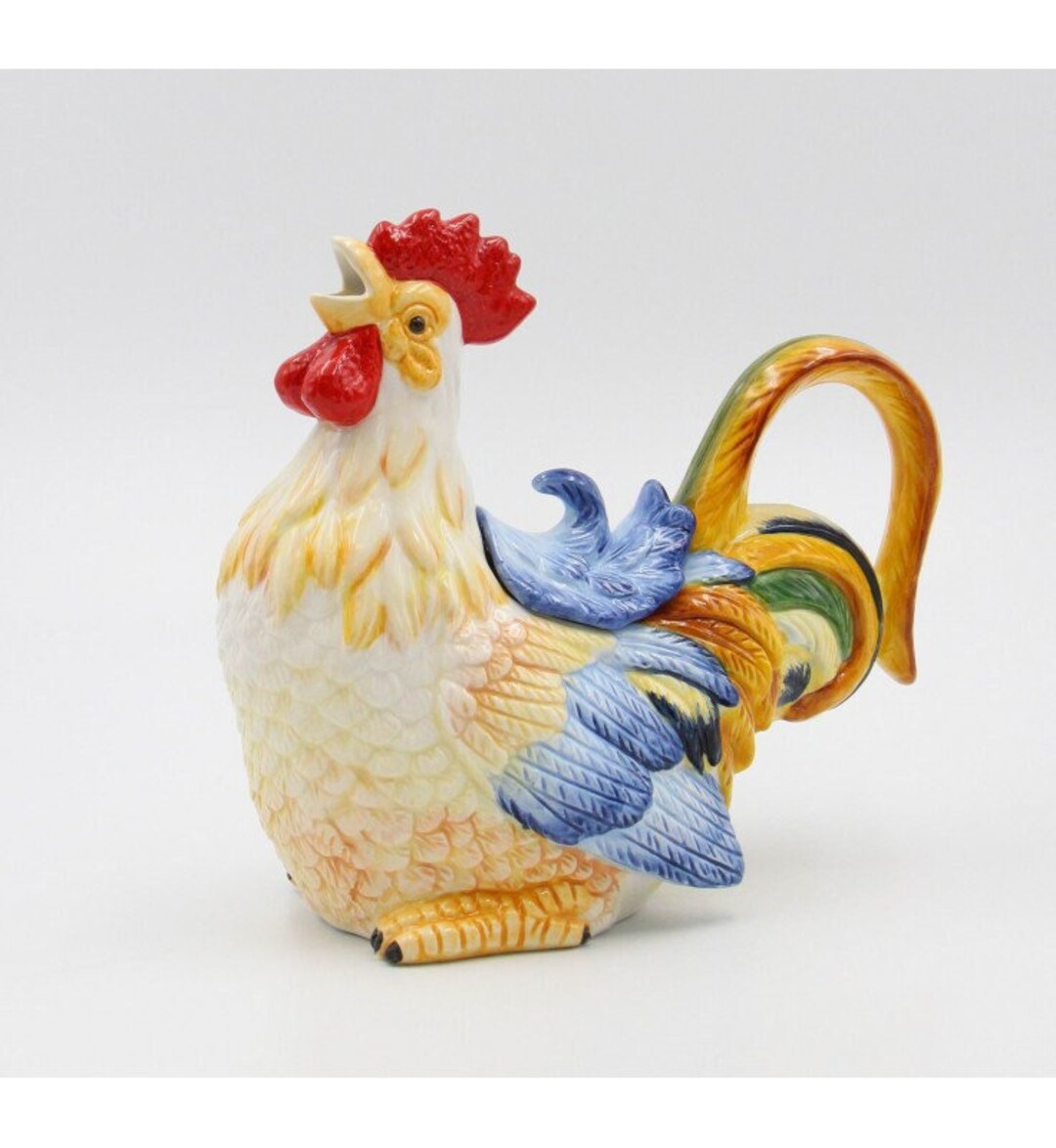 Golden Rooster Teapot, Farmhouse Decor, Kitchen Rooster Tea Pot - Etsy