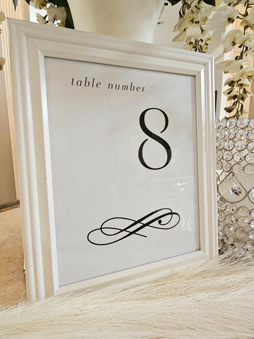 EDITABLE Luxury Wedding Table Numbers Template Printable Table Numbers ...
