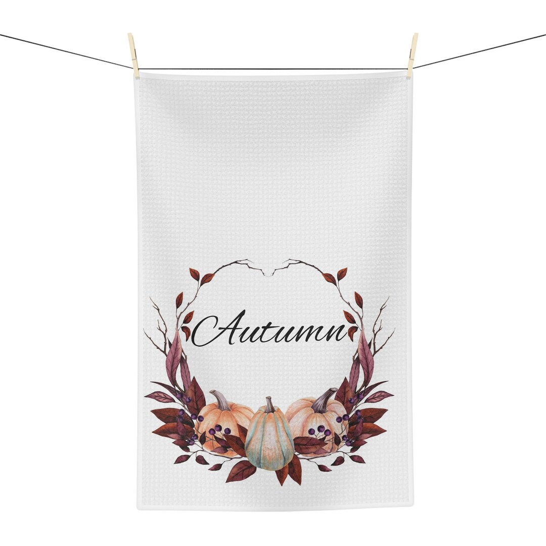 Autumn Soft Tea Towel, Kitchen Towel for Fall - Etsy