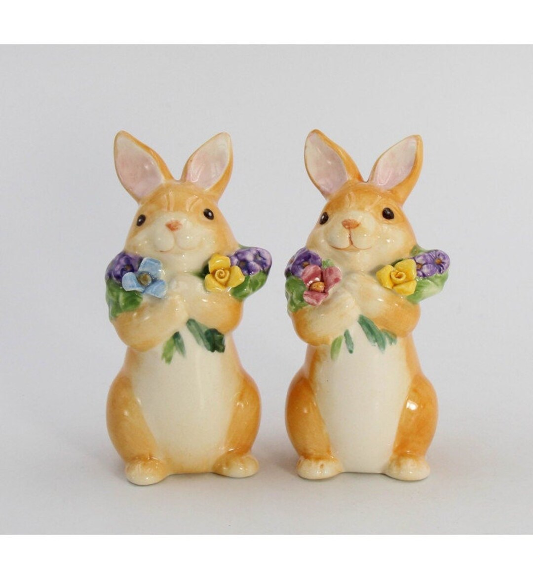 Easter Bunny Salt and Pepper Shakers, Cute Bunny Rabbit, Spring Decor ...