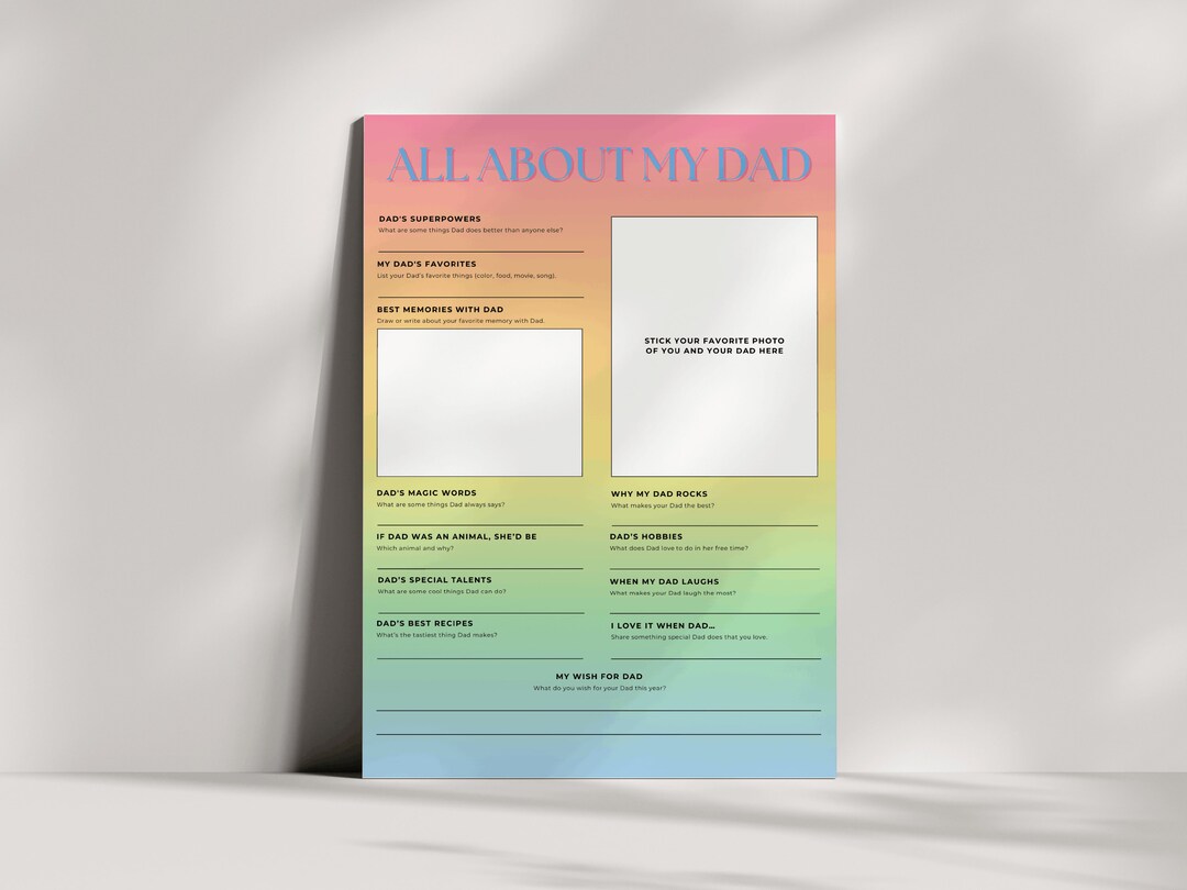 LGBTQ Father's Day Gift, Rainbow Pride Present for Gay Dad, Last Minute ...