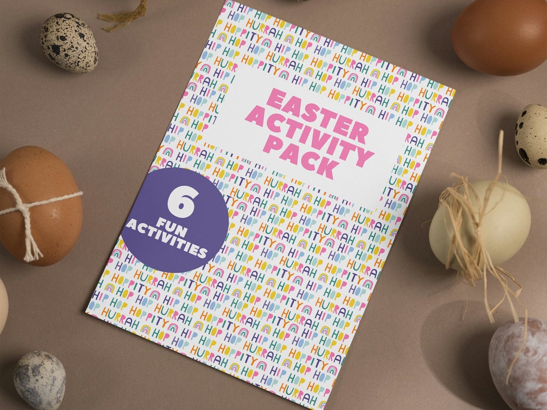 Easter Activity Pack for Kids Printable, Easter Fun Puzzle Pack for ...
