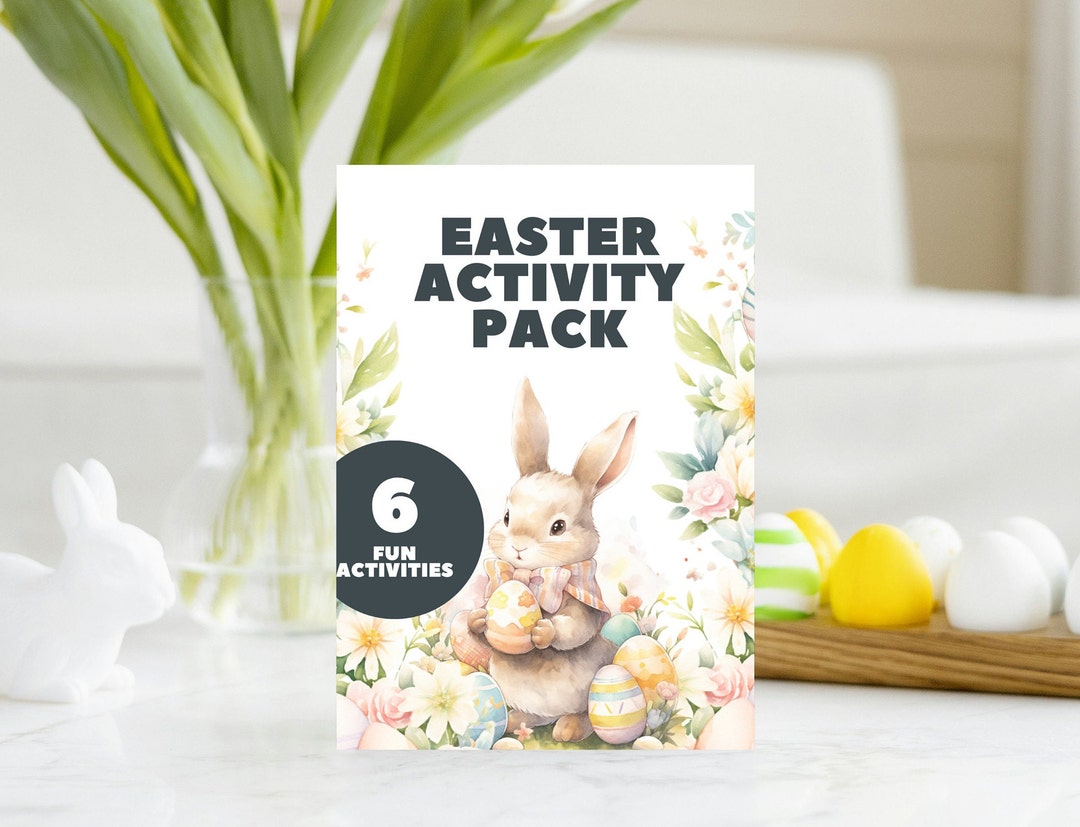 Easter Fun Pack for Kids, Printable Easter Activity Puzzle Pack, With ...