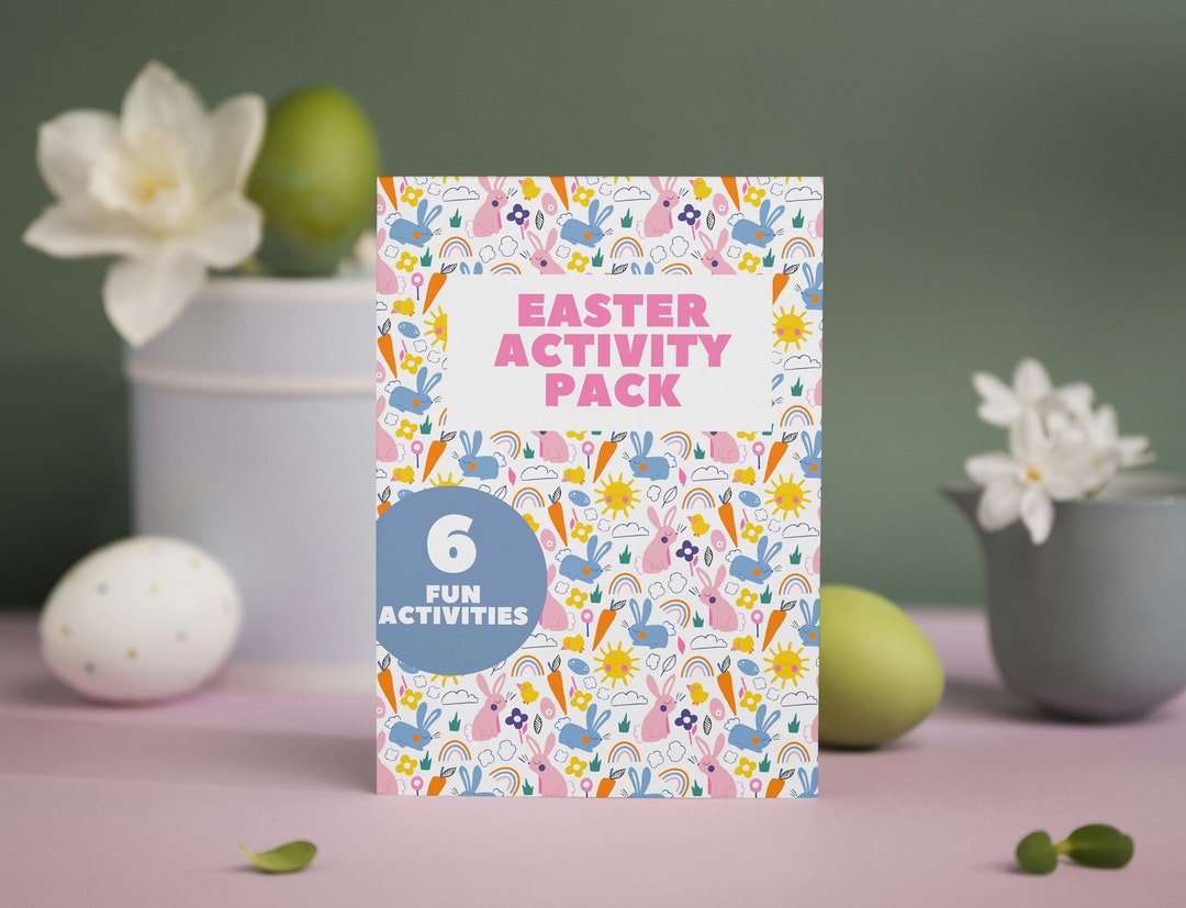 Easter Kids Puzzle Pack, Printable Activity Pages for Kids, Word ...