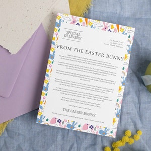 Easter Printable From Easter Bunny, Easter Game for Kids for Easter Egg ...