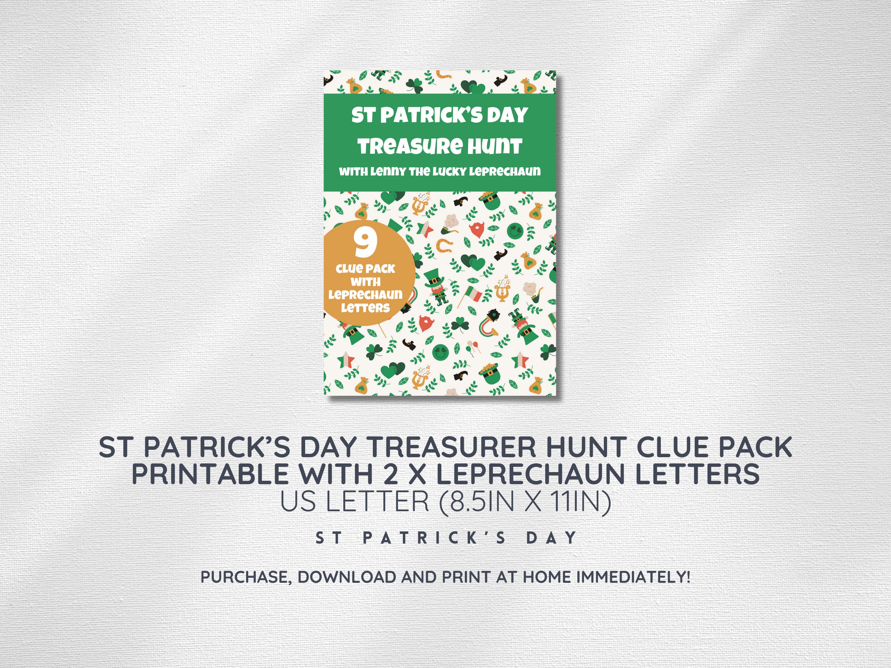 St Patrick's Day Treasure Hunt Printable, Saint Patrick's Day ...