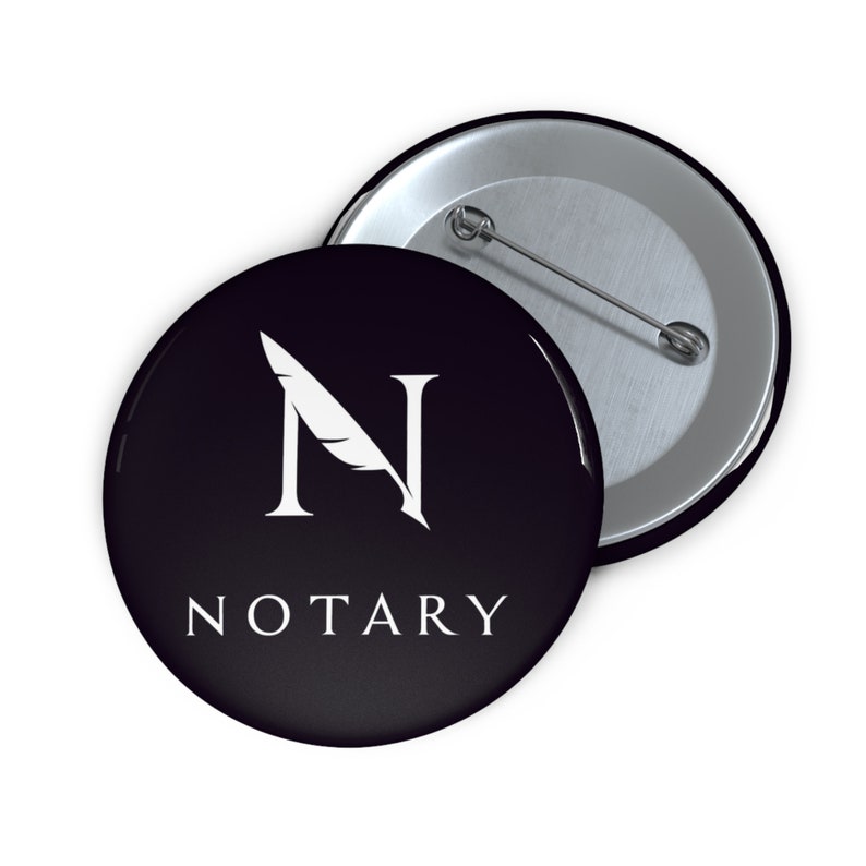 Black Notary Public, Notary Custom Pin Buttons 1.25" to 3" - Etsy