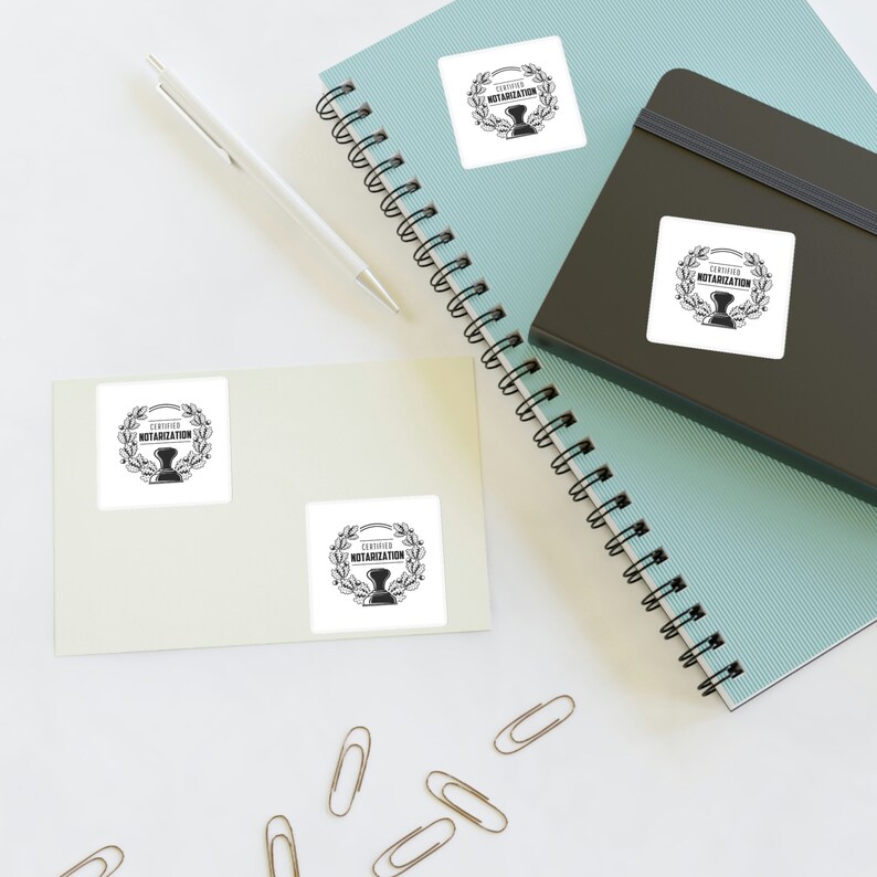 Authorized Notary Public Sticker Sheets - Etsy